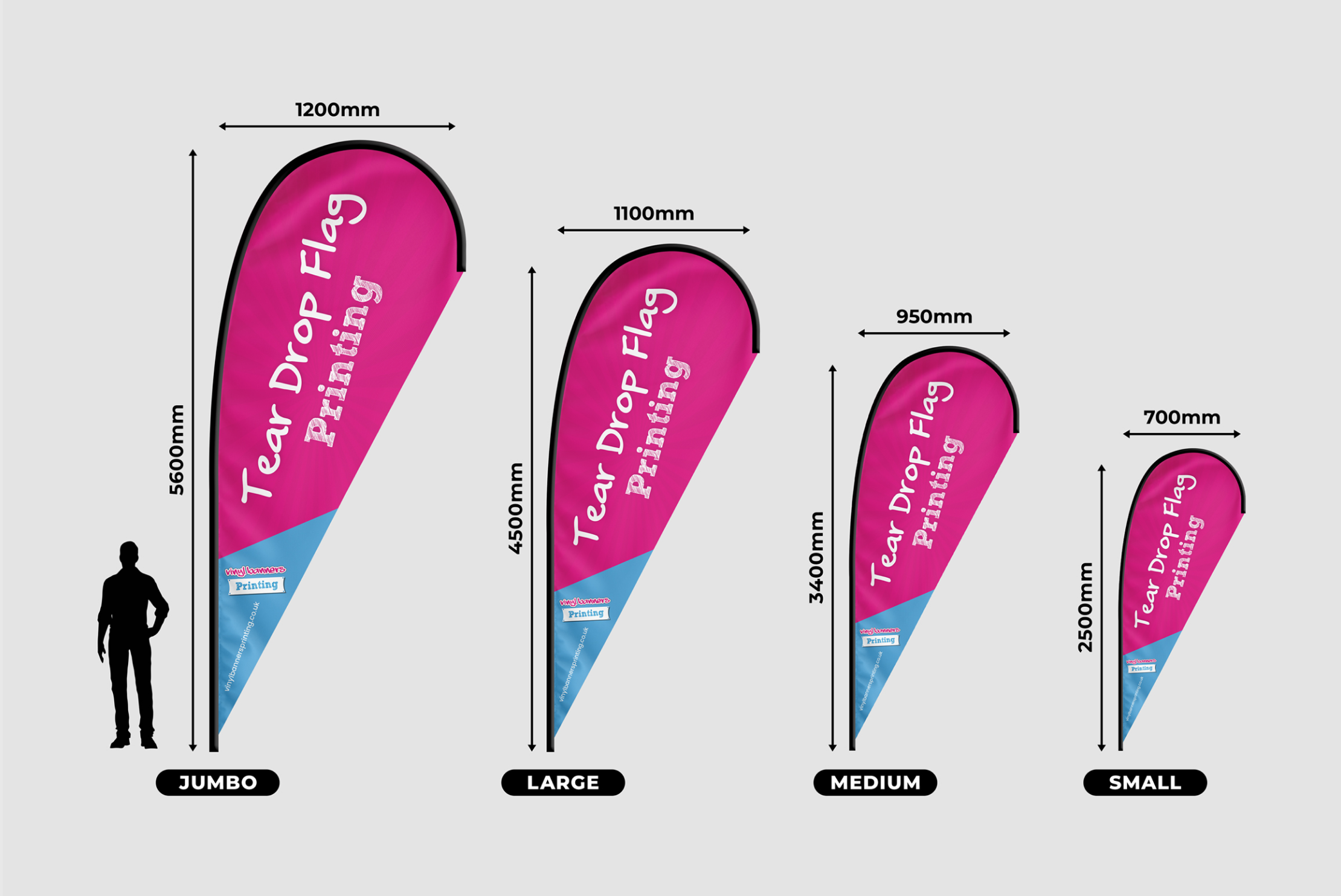 Tear Drop Flags - Vinyl Banner Printing