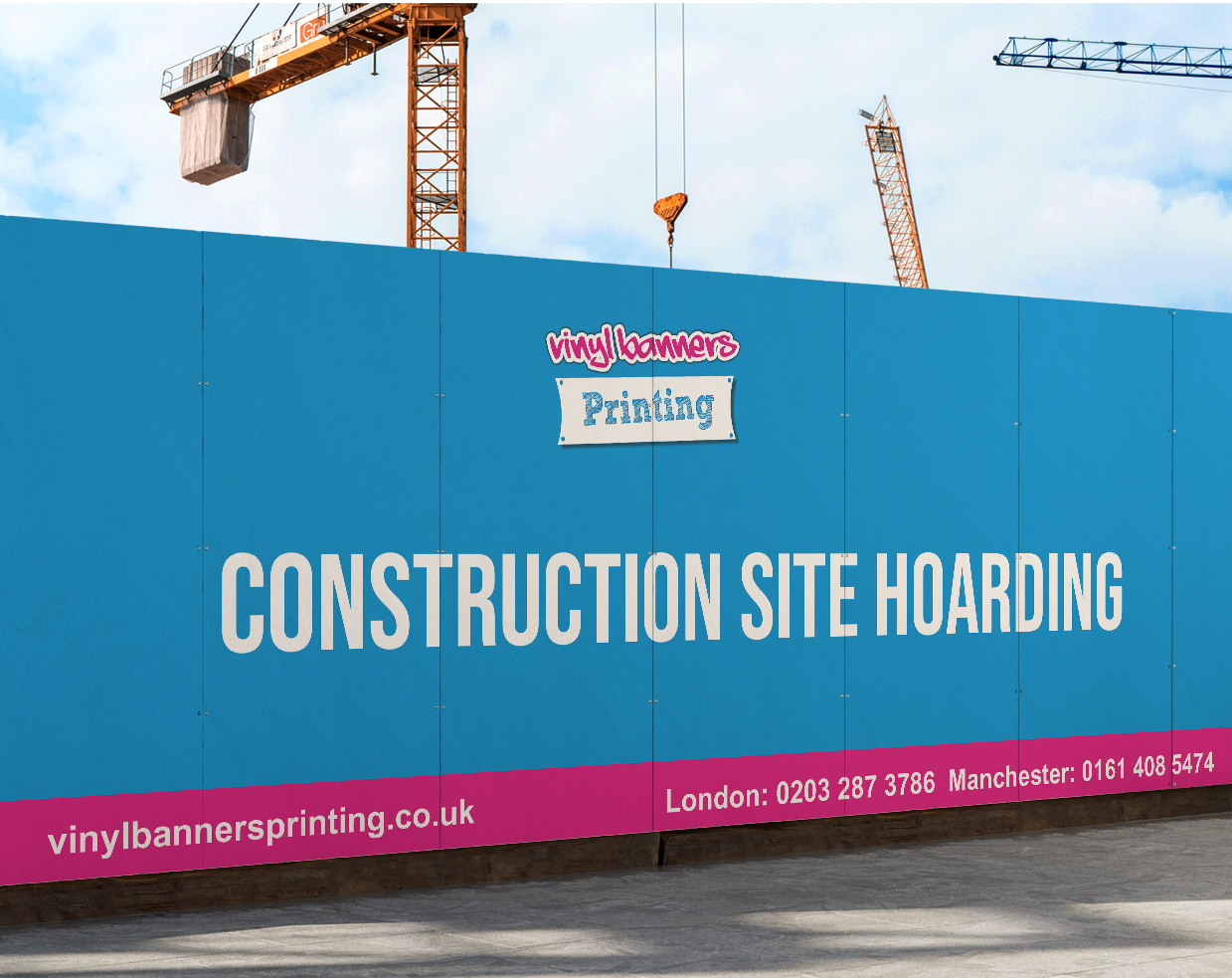 Construction Site Hoarding - Vinyl Banner Printing