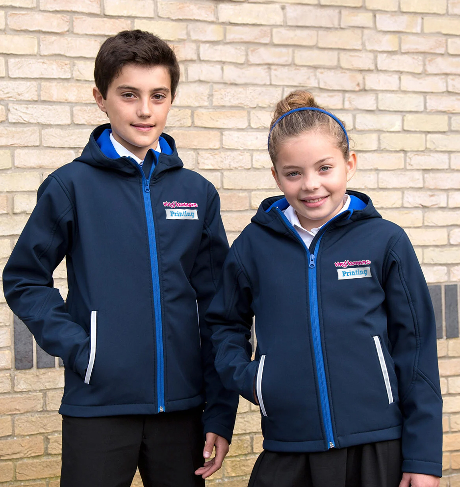 Personalised Kids Soft Shell Jacket, Customised Printed Kids Soft Shell ...