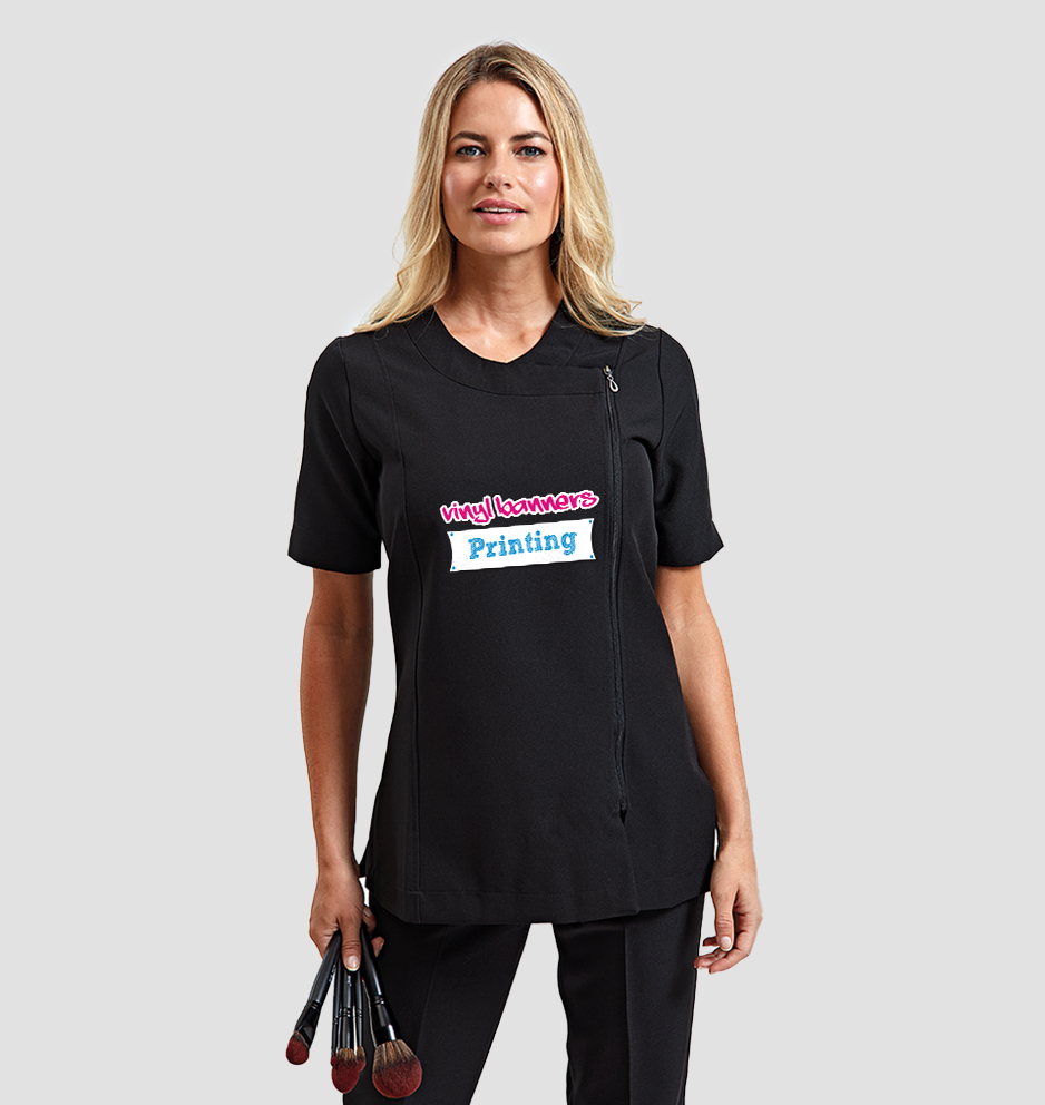 Personalised Beauty and Spa Tunic, Customised Printed Beauty and Spa ...