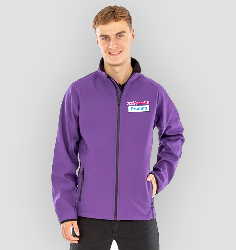 Personalised Softshell Jackets, Customised Printed Softshell Jackets - Vinyl Banners Printing