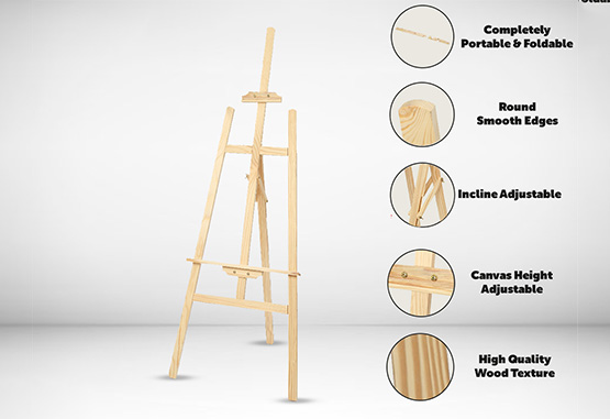 Wooden Easel Stand (Hardware Only) - Vinyl Banner Printing