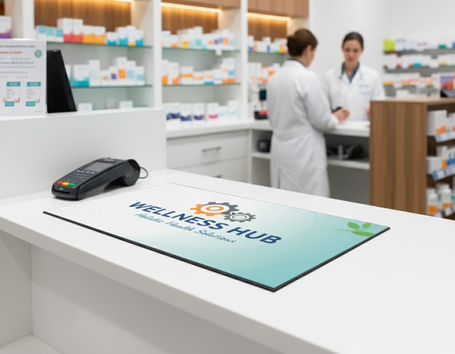 Custom Retail POS Carpet Mats - Vinyl Banner Printing